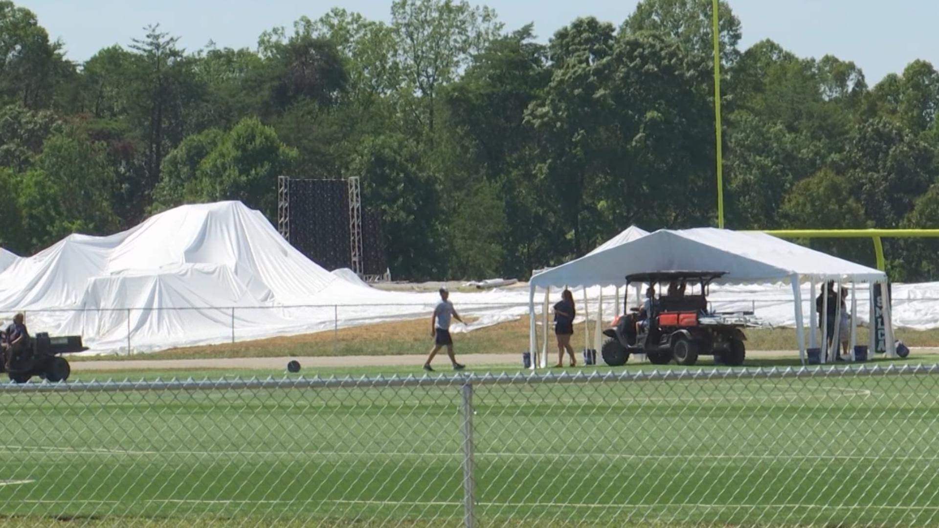 Tent collapse in Virginia kills church member, injures 22 others