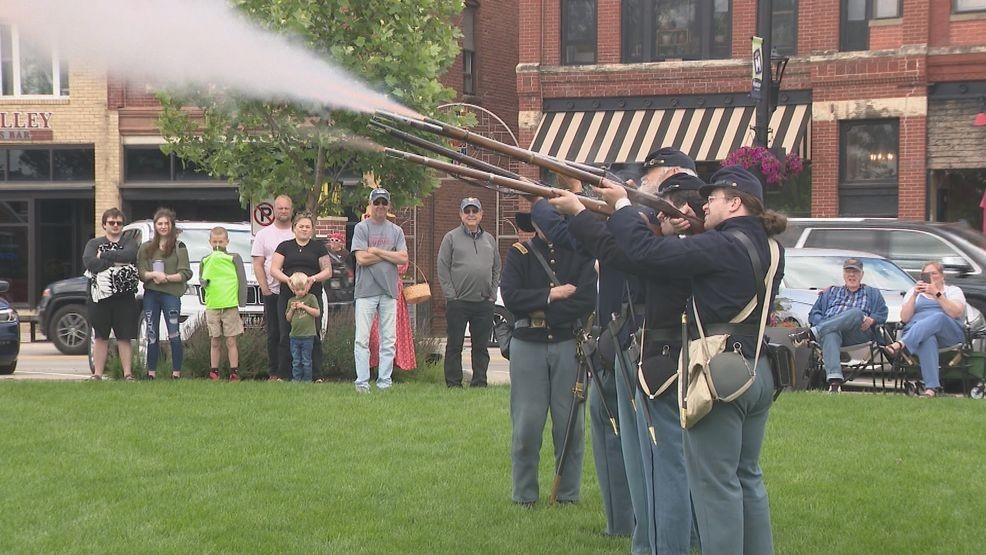 Marion marks Flag Day with America 250 salute, Civil War reenactment ...