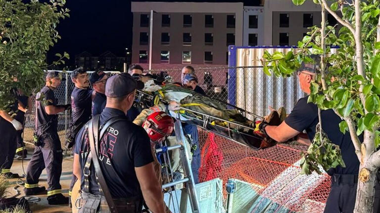 Injured man lifted out of Colorado construction site trench after ...