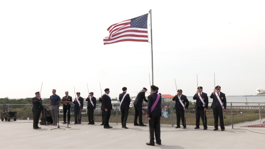 USS Yorktown hosts Flag Day ceremony ahead of America’s 250th anniversary