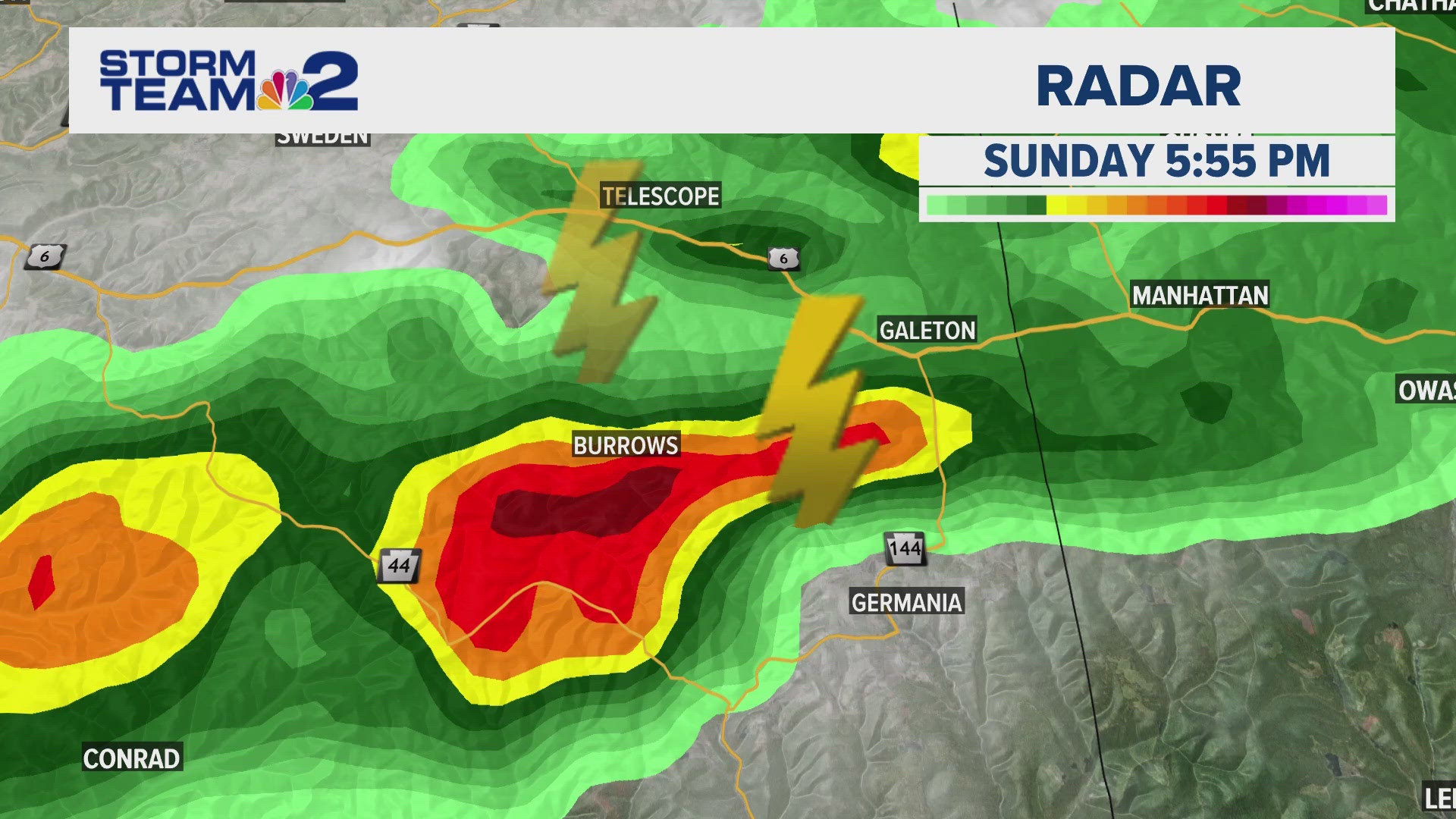 Severe weather hits region; tornado warning expires in southern Potter ...