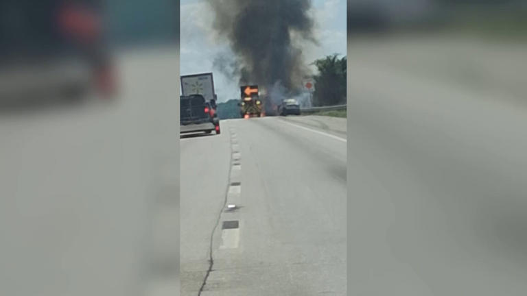 FedEx driver taken by EMS after fiery crash on I-20, officials say