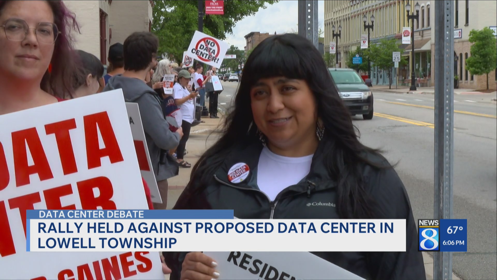 Rally held against proposed data center in Lowell Township