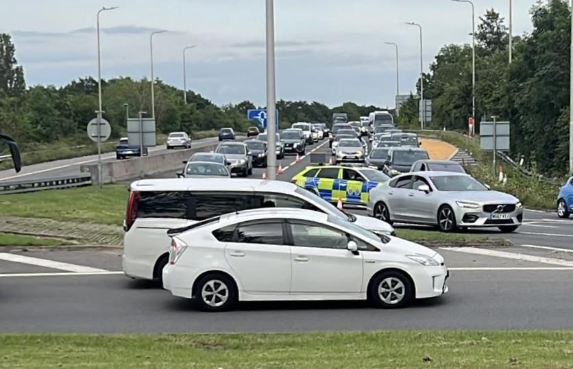 M23: Traffic chaos eases near Gatwick amid major railway disruption