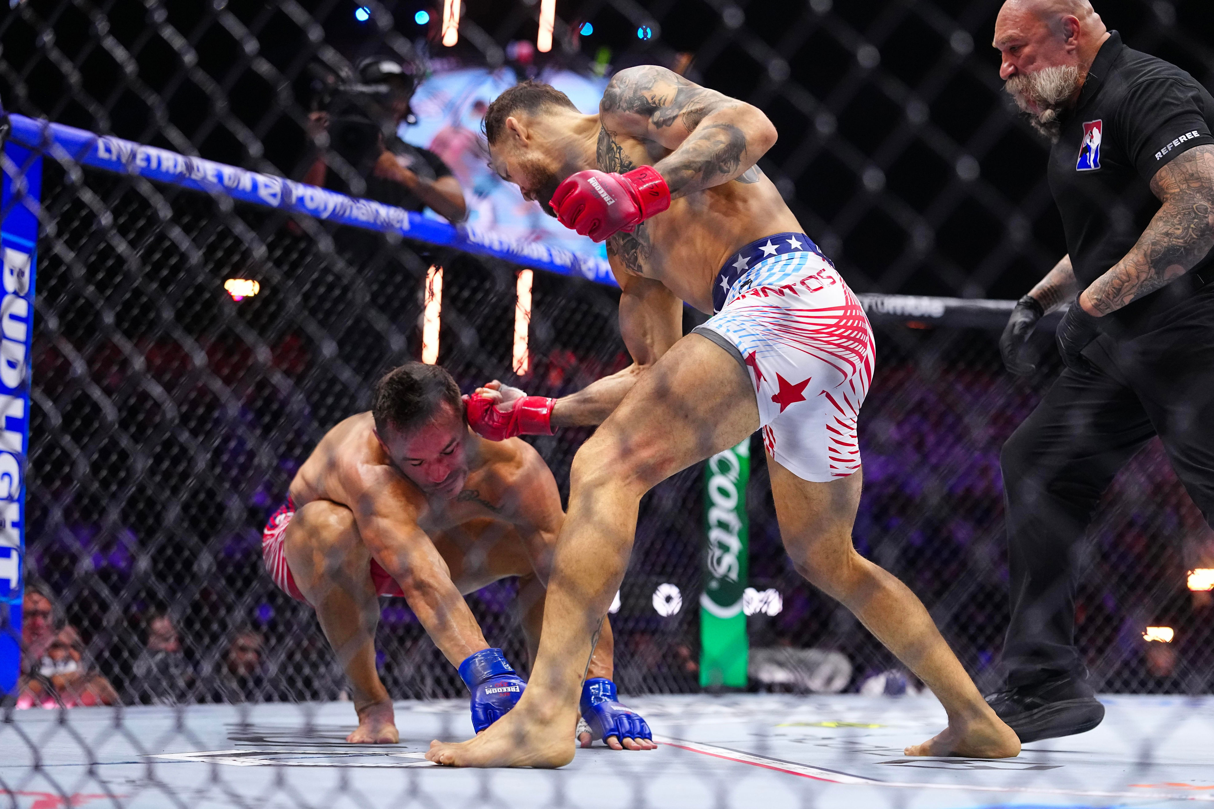 Highlights! Spinning Mauricio Ruffy demolishes spiraling Michael ...