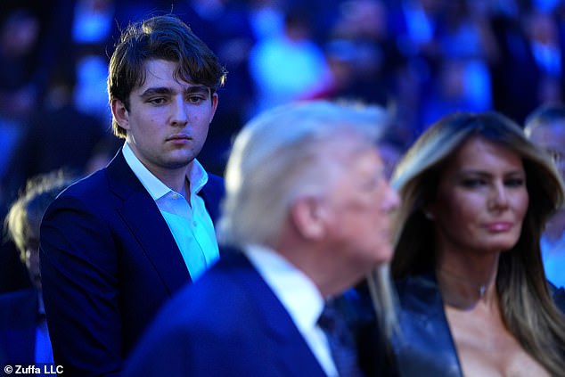 Barron Trump seen for first time in months as he makes rare appearance ...