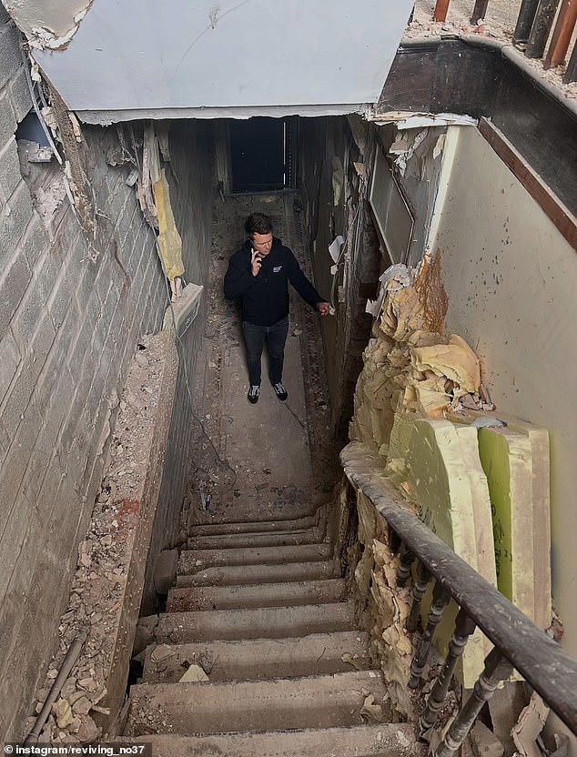 UK's biggest fixer-upper! Crumbling house filled with foam to stop ...