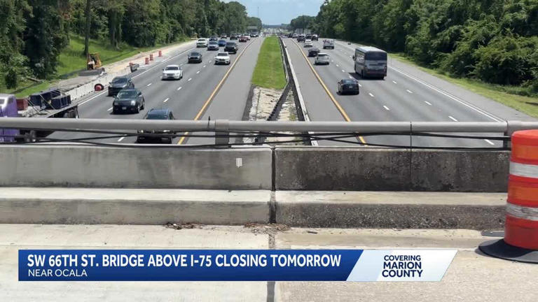 Marion County bridge over I-75 closes after string of truck crashes ...