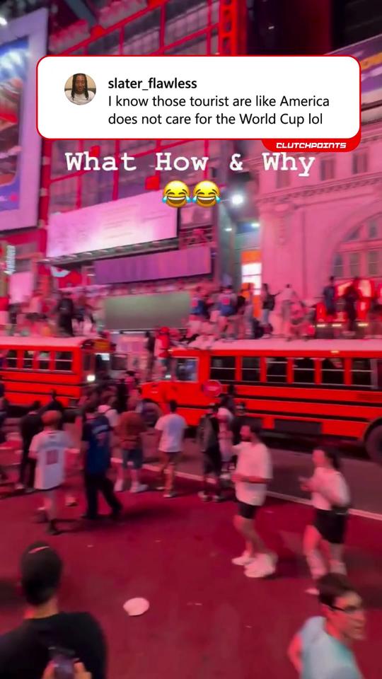 Knicks fans took the school bus instead of the train