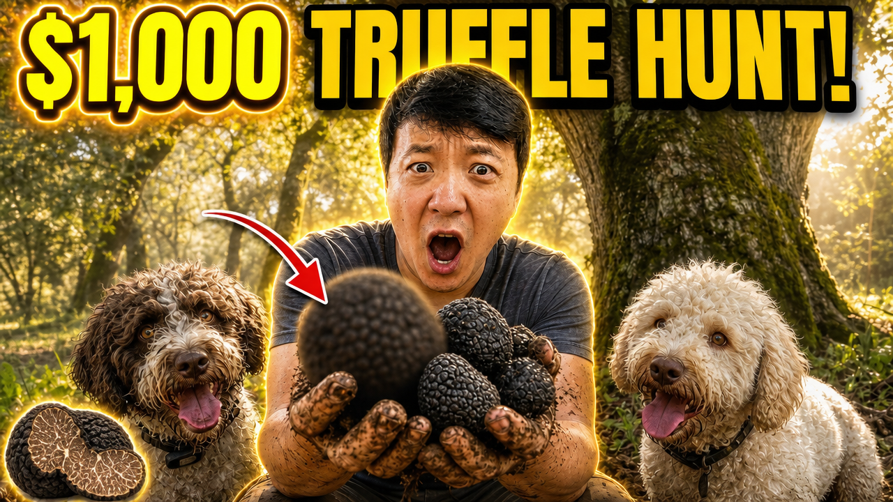 $1000 TRUFFLE HUNT! I Went on a TRUFFLE HUNT in Tuscany Italy & Found ...