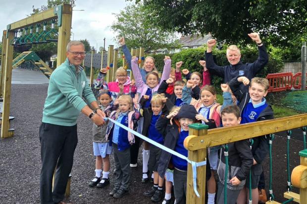 Grimsargh Primary School celebrates the opening of new play area