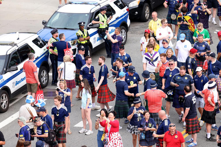 Move over, Red Sox Nation. Scotland's Tartan Army arrives at Fenway Park