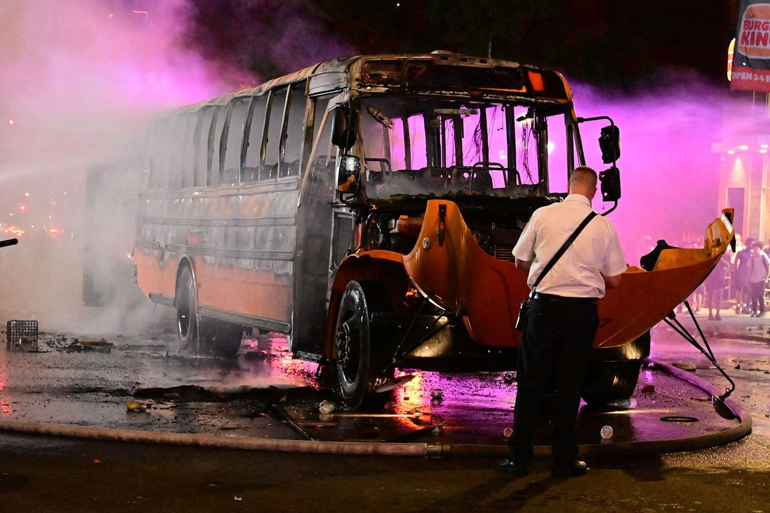 Teen shot, 4 people stabbed and 5 school buses set on fire in NYC after ...