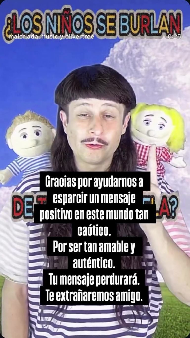 El tierno y emotivo mensaje que Oliver Tree dejó junto a una banda ...