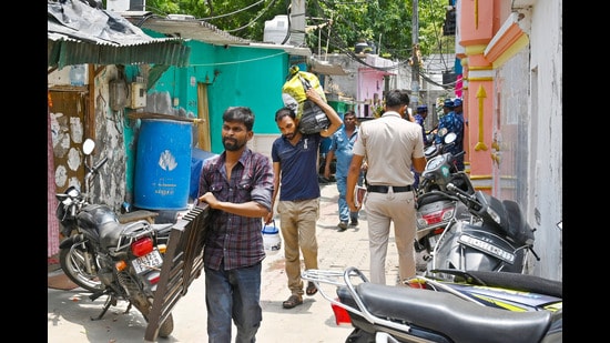 Shops cleared near race club amid eviction row, locals cry foul