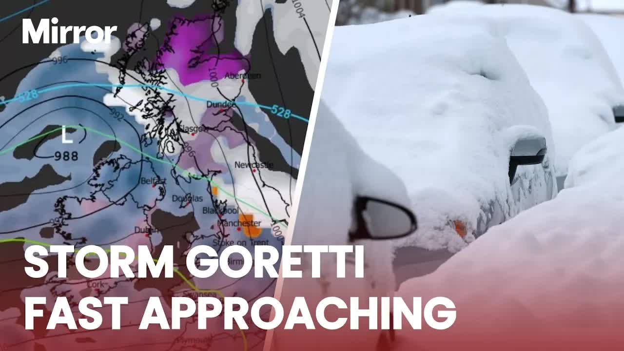 Heavy snow and storm Goretti threaten Britain with severe cold and ...