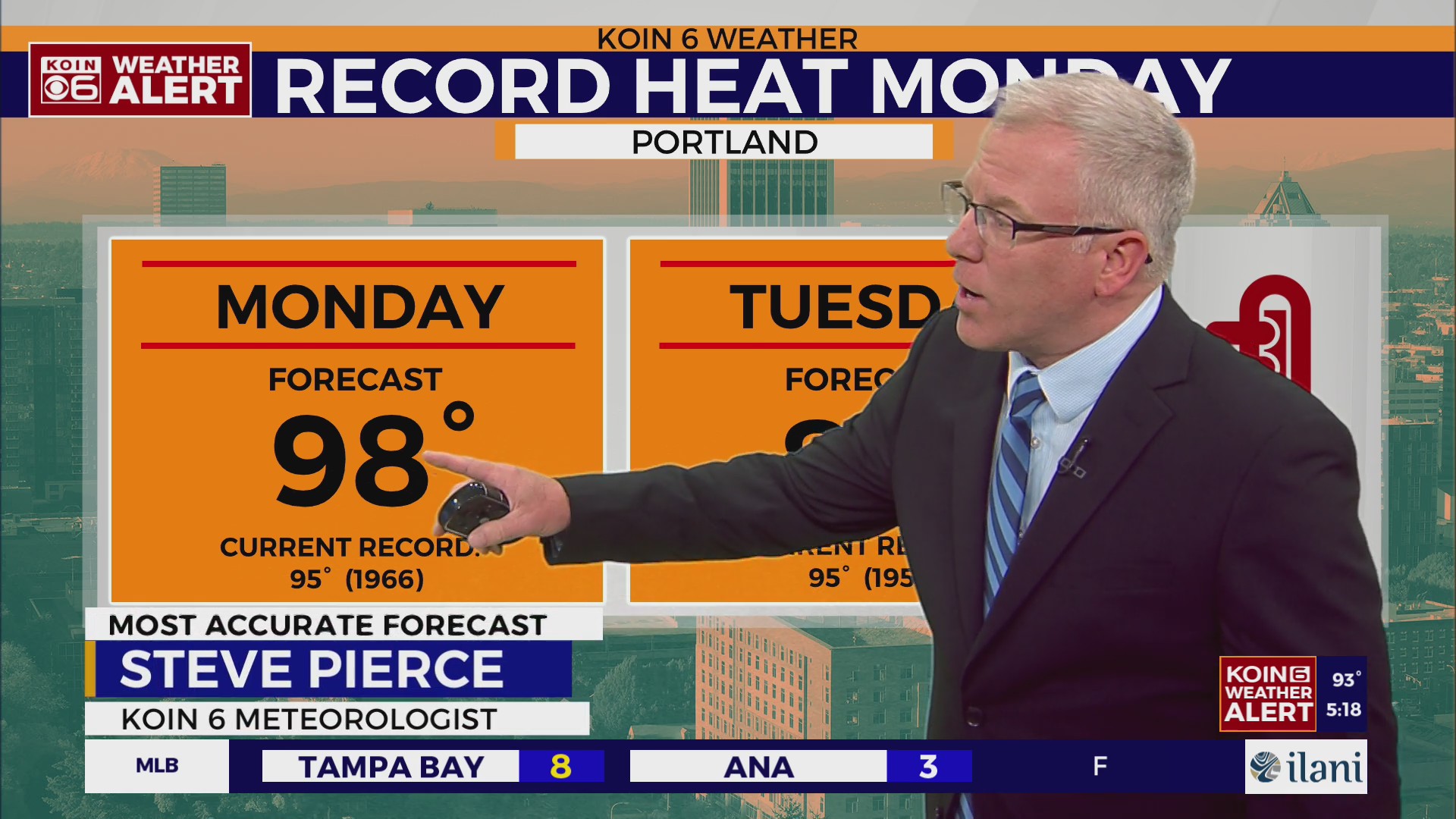 Weather forecast: Record heat again Monday