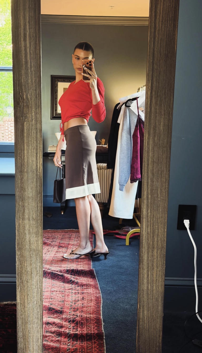 Before you wear brown with navy or yellow, let Hailey convince you to ...