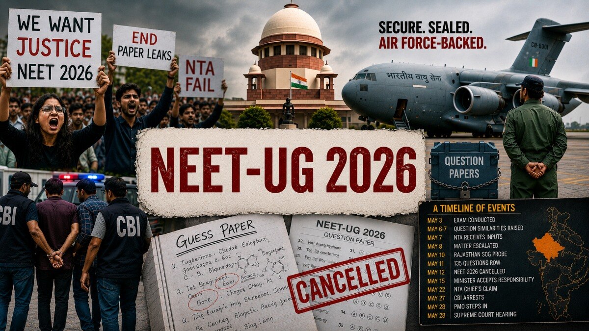NEET re-test in 7 days: Military-grade security, yet portal glitches ...