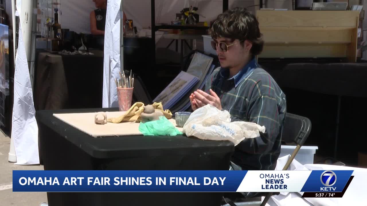 No weather delays impact Sunday's Omaha art fair