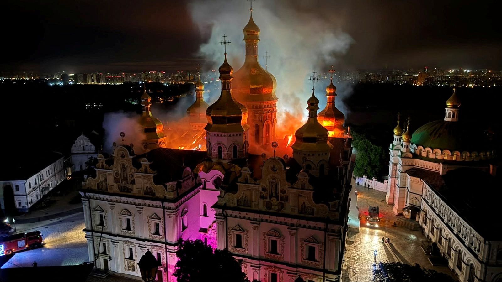 Russian strikes kill nine across Ukraine as fire breaks out at ...