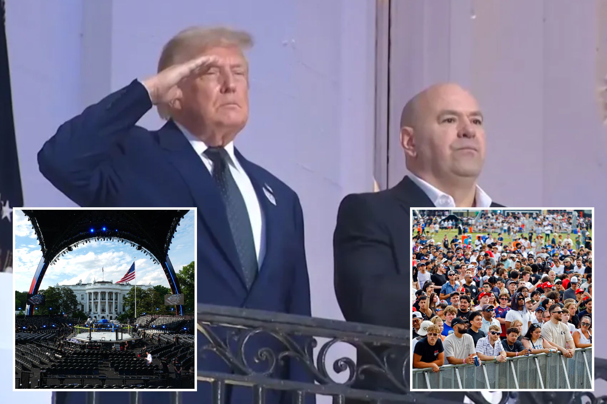 UFC 'Freedom 250' card draws thousands to DC on Trump's 80th birthday