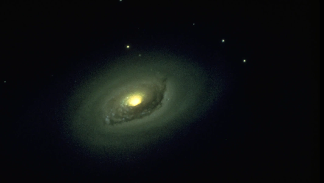 NASA reveals billion-year-old scar in Black Eye Galaxy