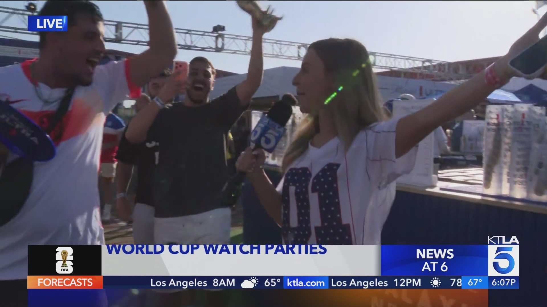 Fans gather for World Cup watch parties in Santa Monica