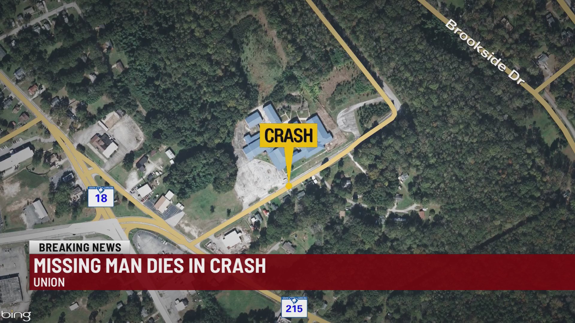 Missing person found dead in Union County crash