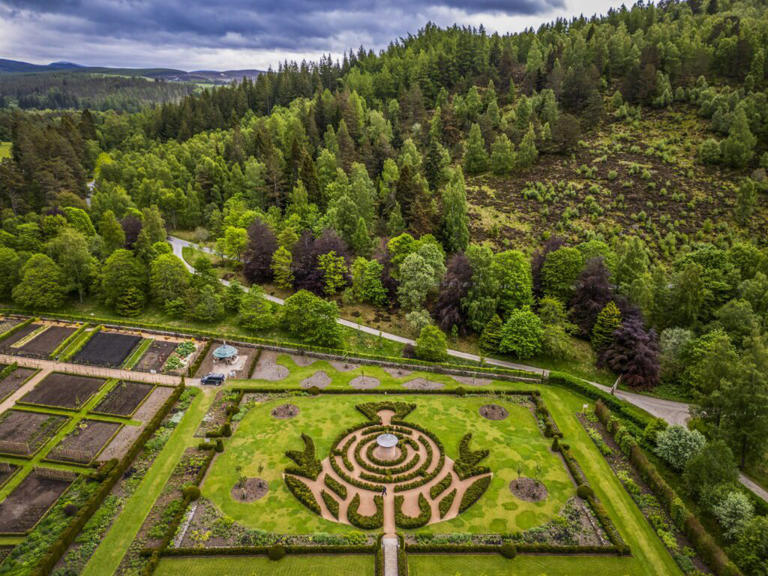King Charles unveils Balmoral maze in tribute to Queen Elizabeth II