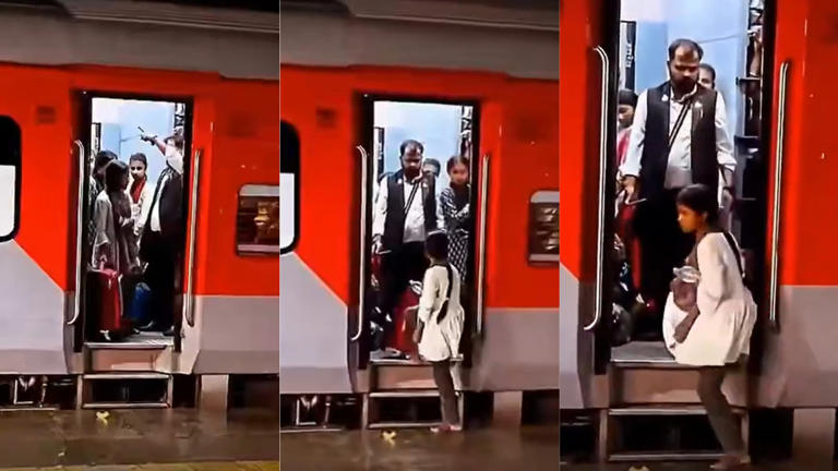 Young woman asked to deboard train amid heavy rain at night by TTE ...