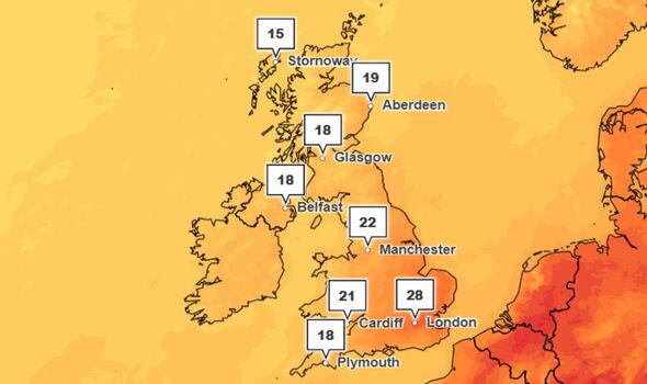Met Office confirms 28C weather in days - full list of 8 hottest UK areas
