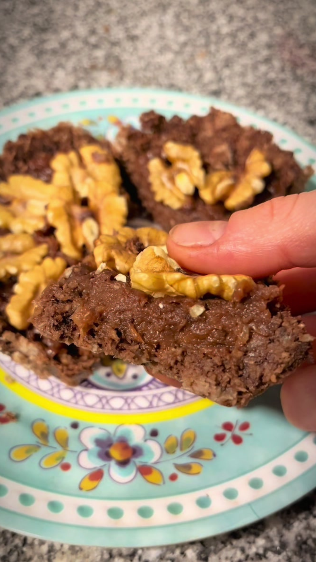 Tarteleta express de banana, coco y cacao
