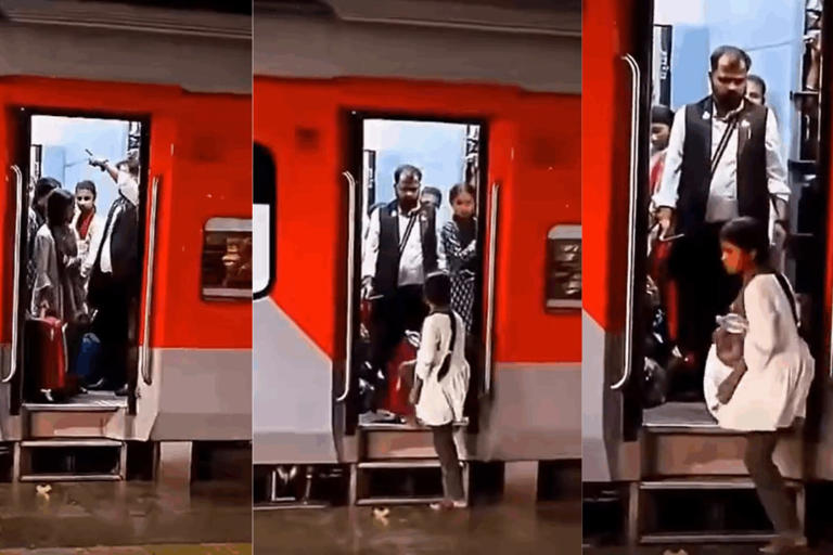 Young woman asked to deboard train amid heavy rain at night by TTE ...
