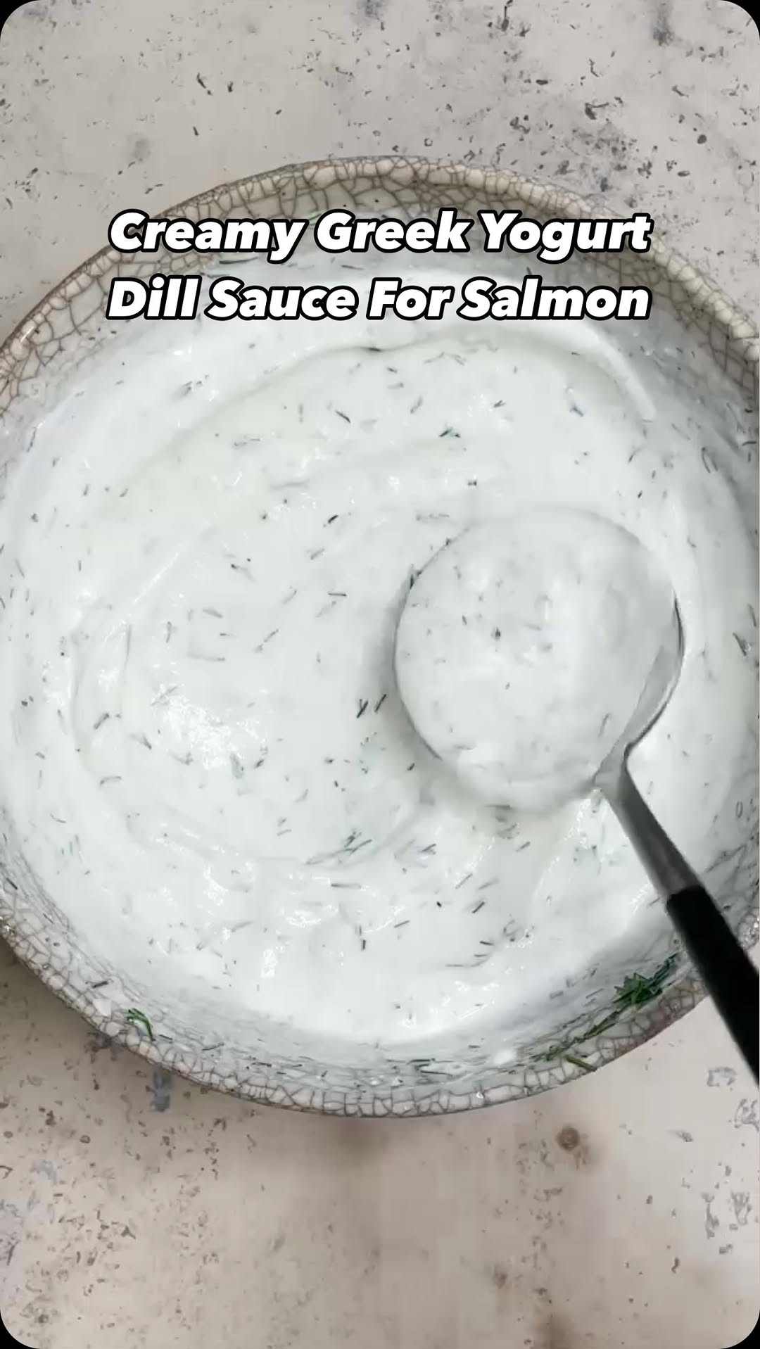 Quick Greek yogurt sauce for salmon and seafood