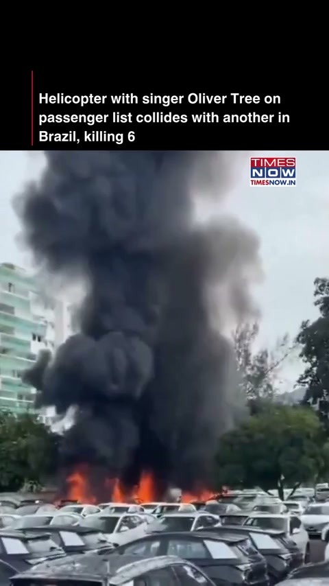 Two helicopters collided mid-air over Rio de Janeiro, Brazil, killing