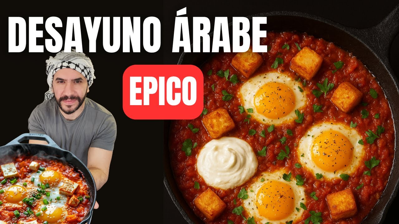 Shakshuka cremosa con halloumi