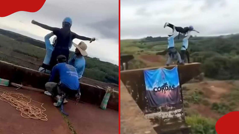 Video shows horrific moment 21-year-old woman falls to her death while ...