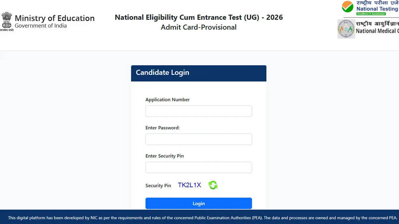 NEET UG admit card 2026: NTA assures quick fix as re-NEET hall ticket ...