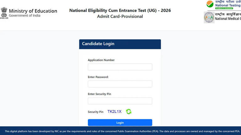 NEET UG admit card 2026: NTA assures quick fix as re-NEET hall ticket ...