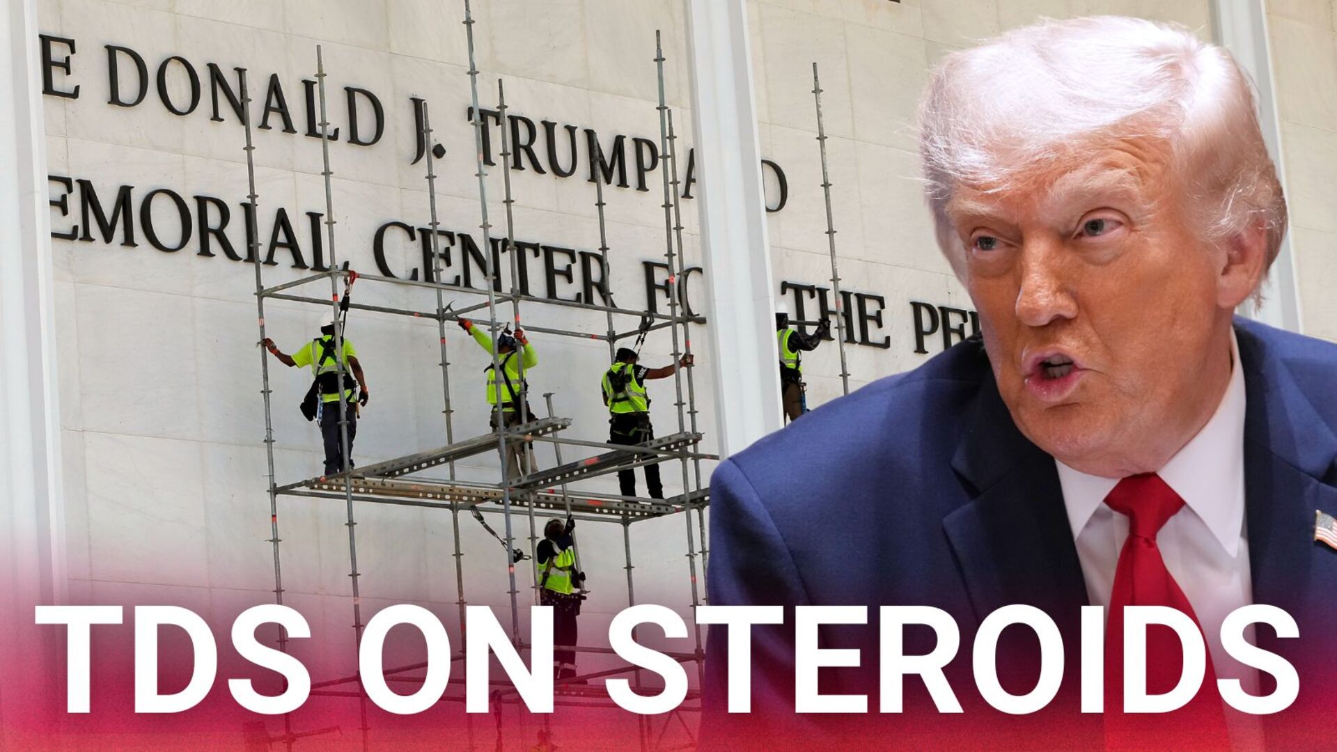 Crazed lefties tear down Trump's name from Kennedy Center following ...