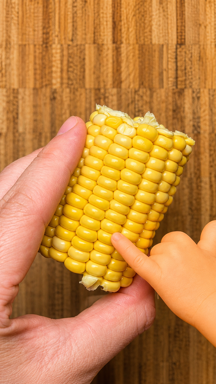 Fun food cooking session for kids in basement style kitchen
