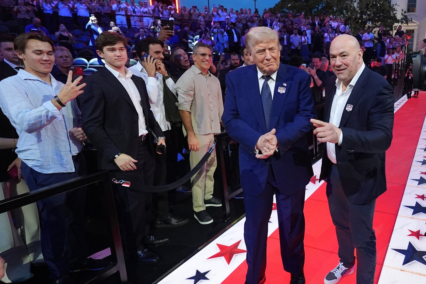 Trump celebrates 80th birthday with an Iran deal and UFC cage fights at ...