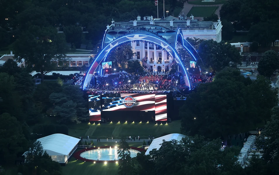 Trump hosts UFC Freedom 250 on White House South Lawn