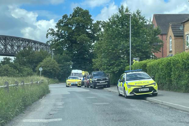 Police and ambulance respond to safety concern for man in Warrington canal