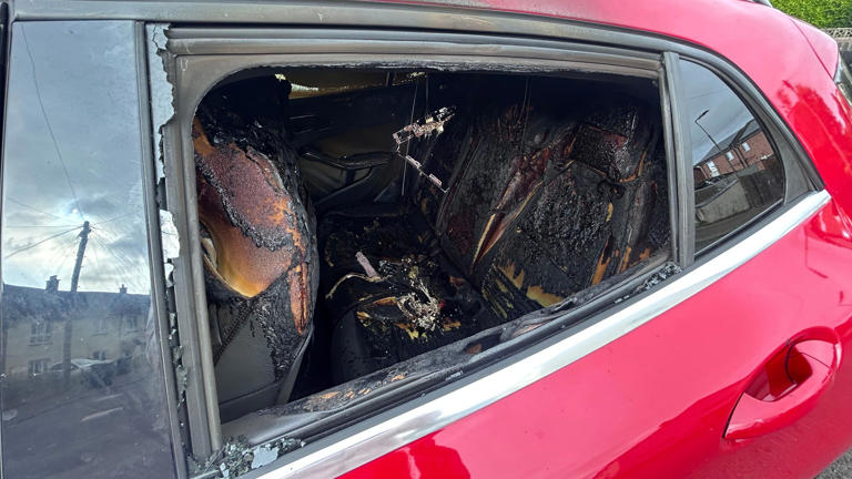 Car burnt out in 'racially motivated' attack