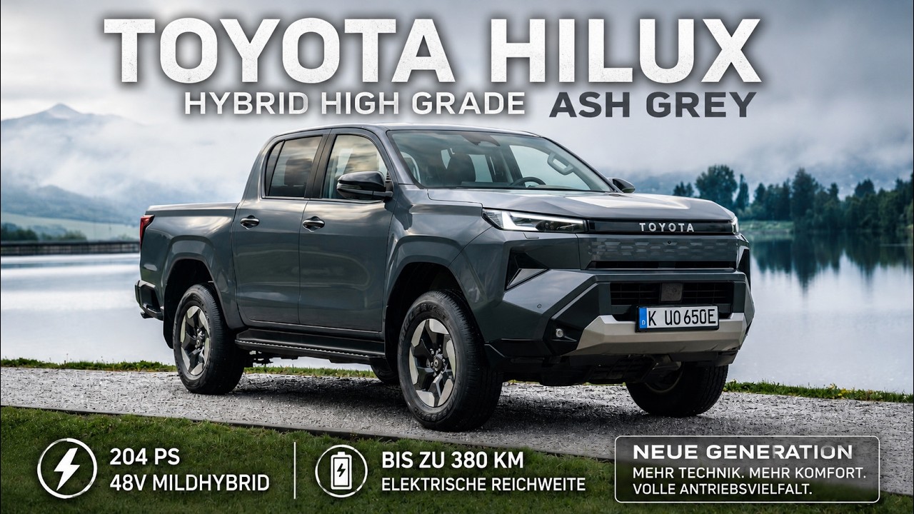 2026 Toyota Hilux Hybrid High Grade in Ash Grey | Mehr Technik & Komfort