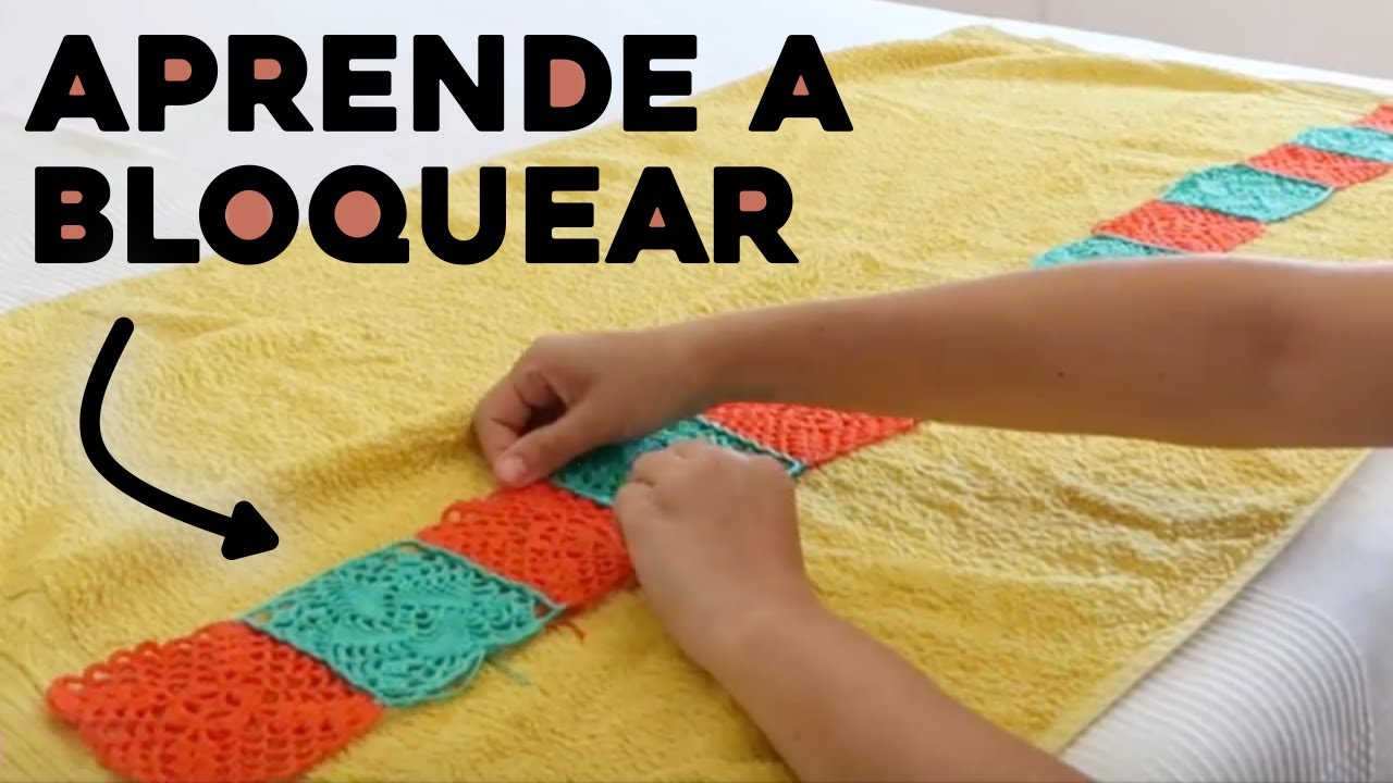 Cómo bloquear tejidos a crochet fácil