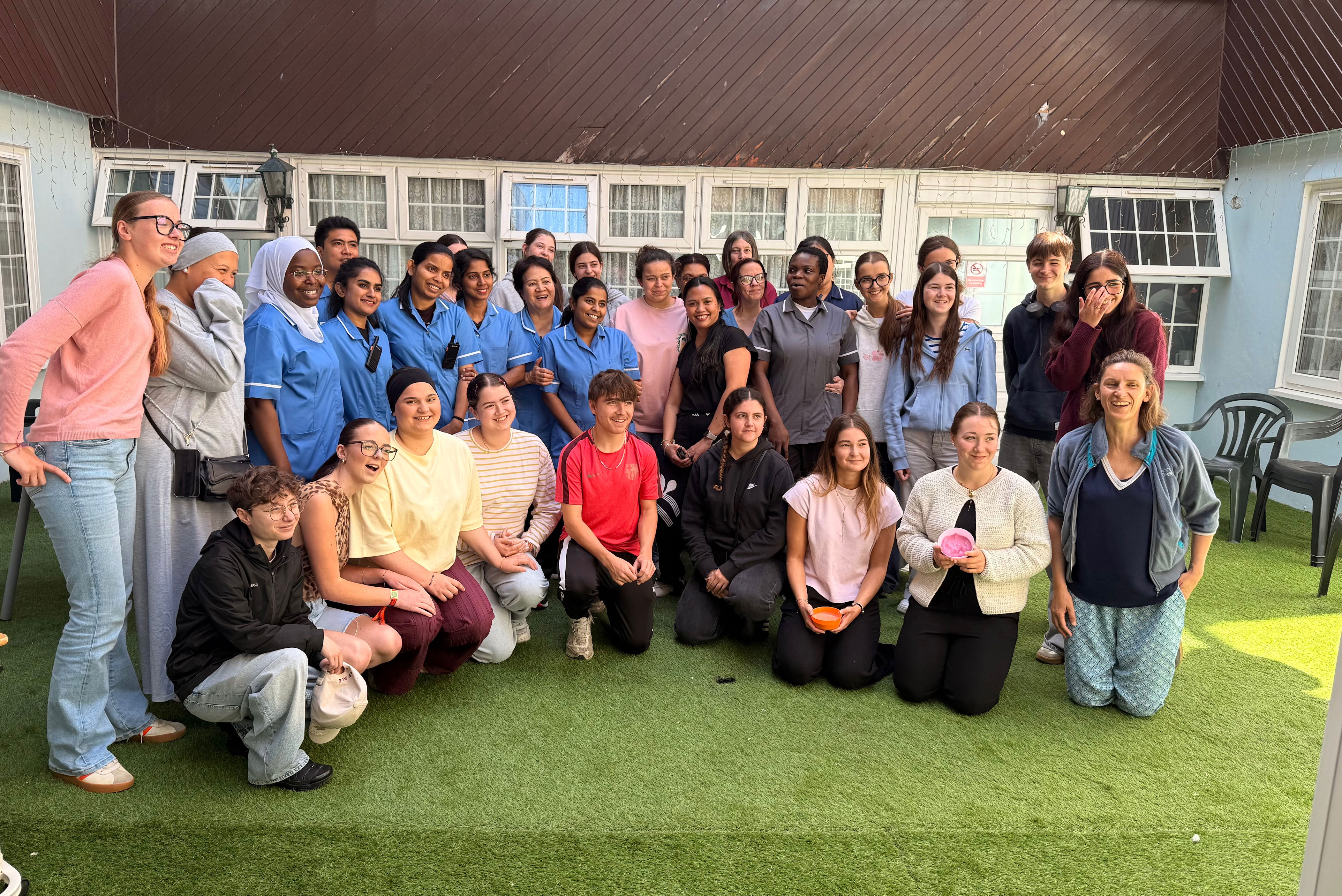 Cosham Court Nursing Home welcomes visit from French students