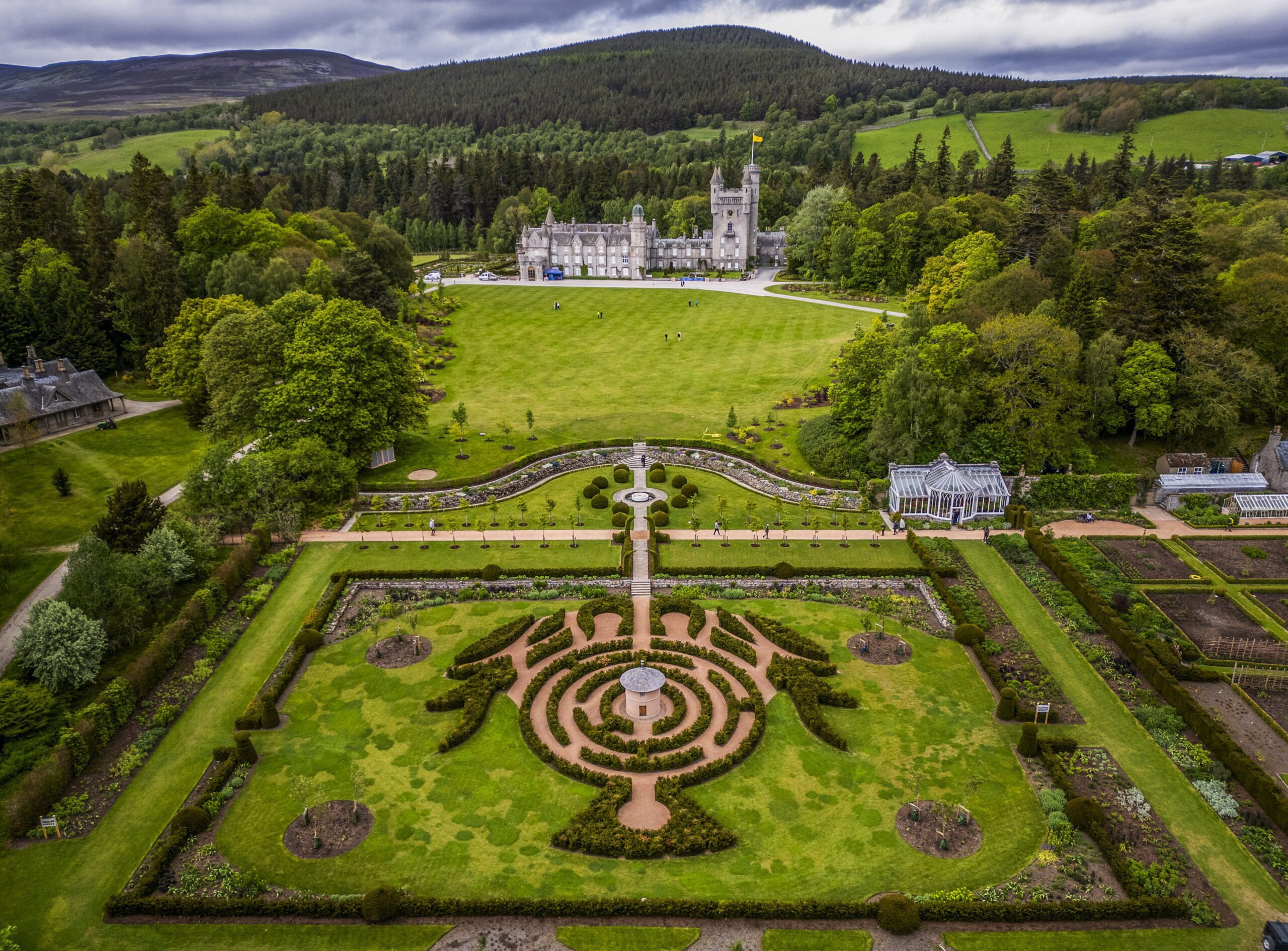King Charles unveils Balmoral maze in tribute to Queen Elizabeth II